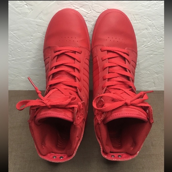 Supra | Shoes | Euc Supra Muska 0 Skytop Triple Red Sz 95 Red Leather ...
